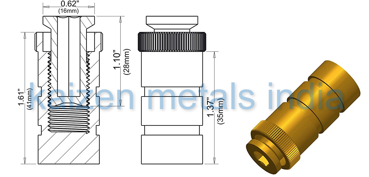 Brass Key Hole Anchors - www.kaizenmetals.com